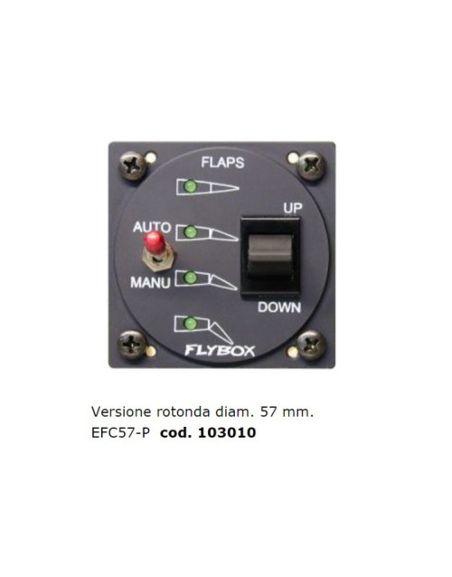 Electronic flap controller round flybox